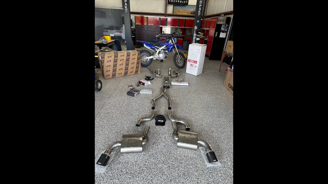 New exhaust system for my son's 2020 Camaro 2SS - YouTube