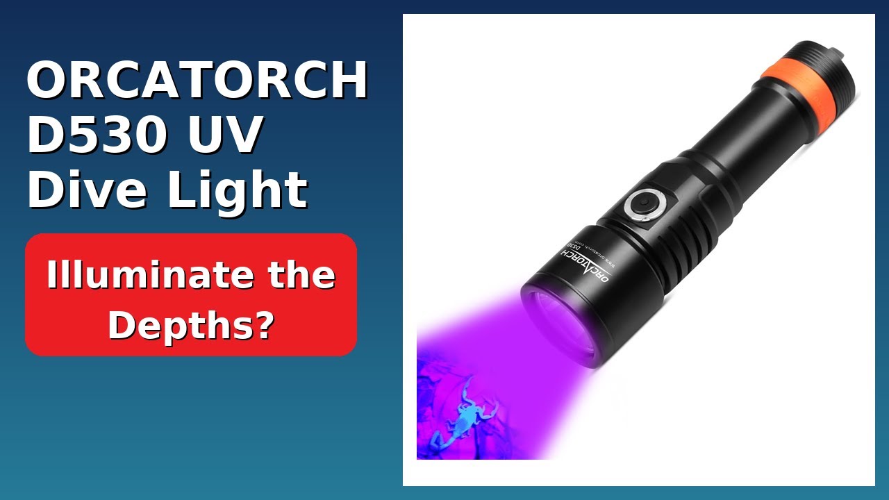REVIEW (2026): ORCATORCH D530 UV Dive Light. ESSENTIAL details. - YouTube