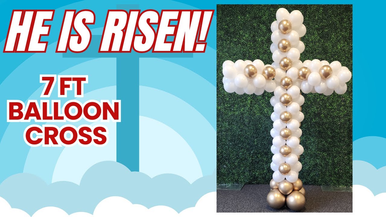 How to make a Cross with balloons - YouTube