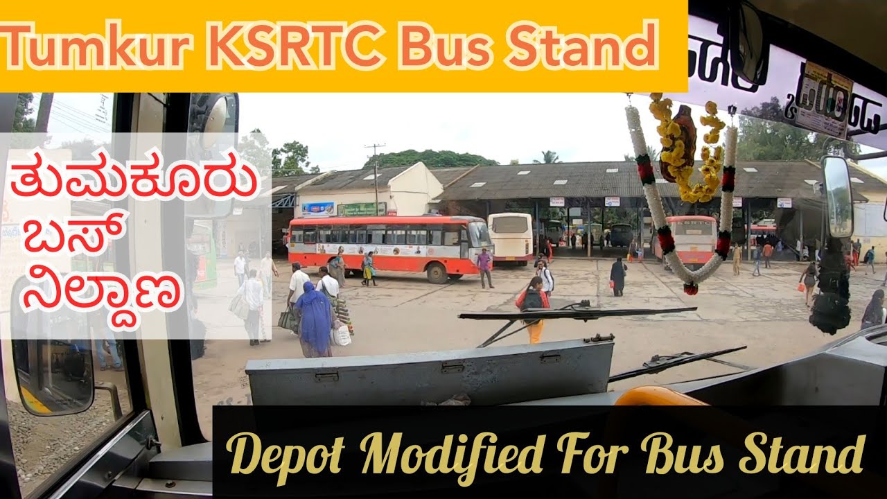 Tumkur Temporary KSRTC Bus Stand (Depot Modified ) - YouTube