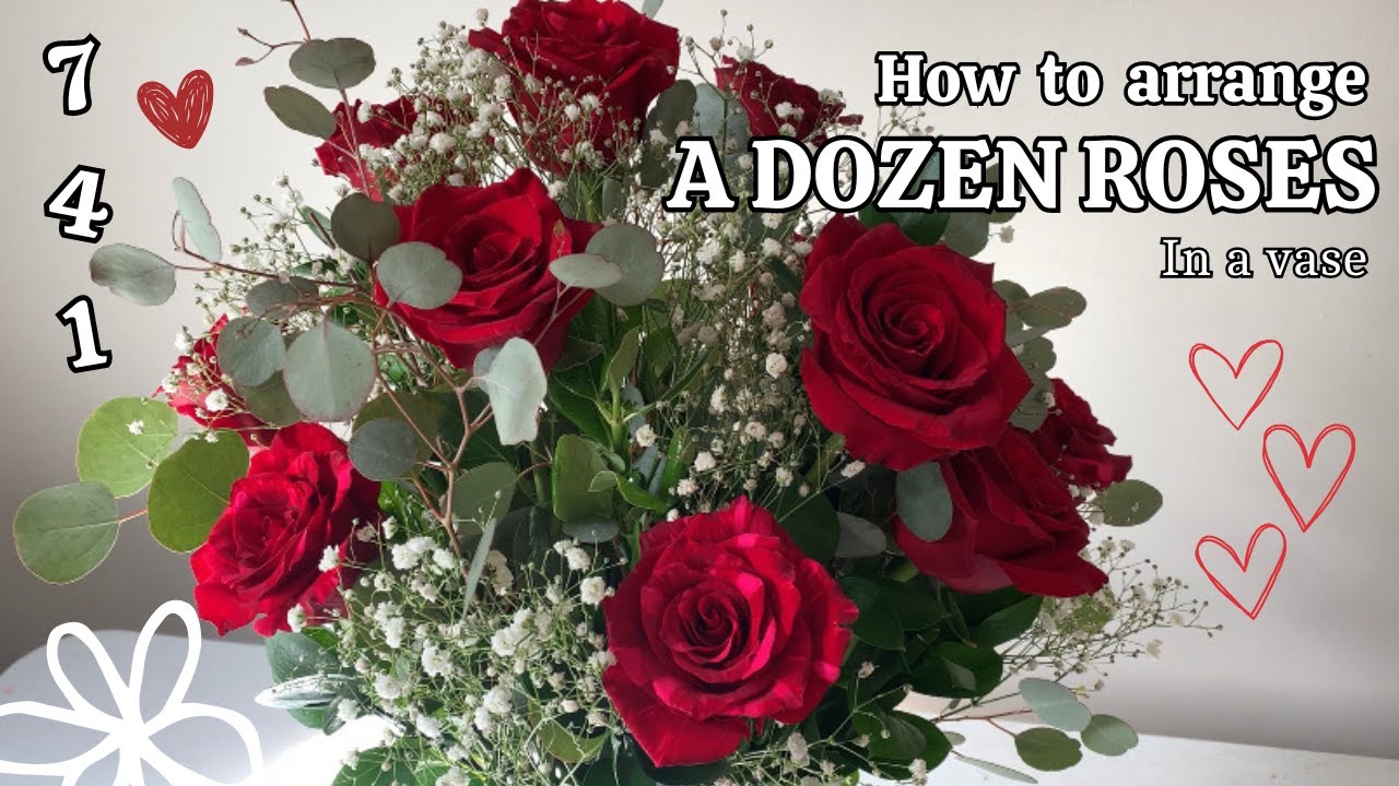 How to Arrange Grocery Store Roses for Valentine's Day - YouTube