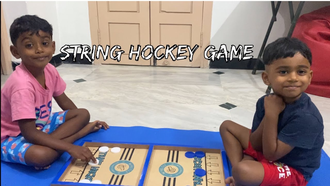 String Hockey Table Board Game | Let’s Play | Indoor games | - YouTube