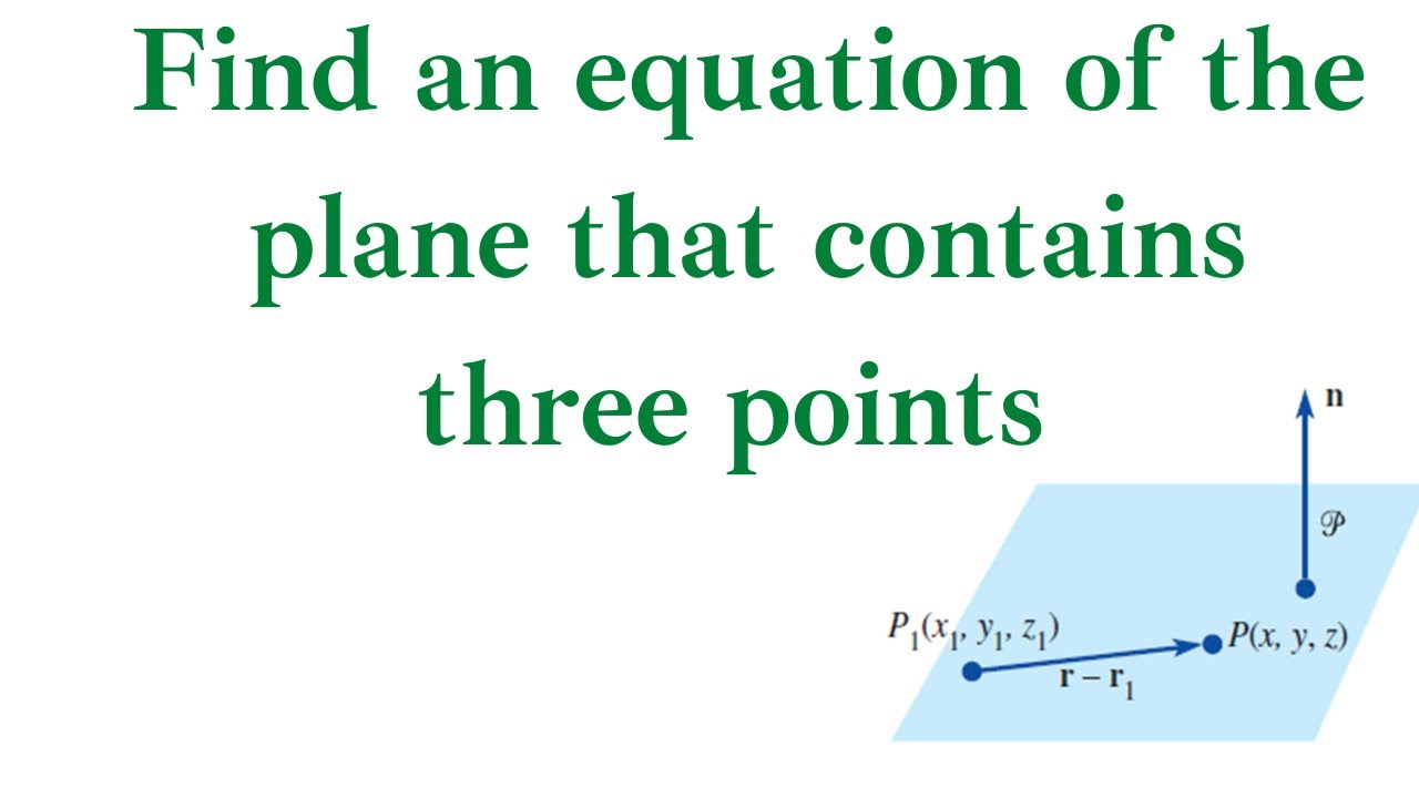 Find an equation of plane that contains 3 points (3,5,2)(2,3,1) (-1,-1 ...