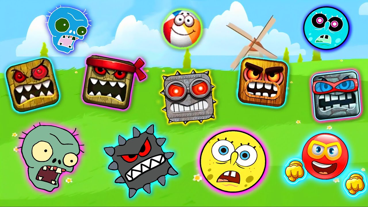 Red Ball 4 Fusion All Big Super Bosses Vs Ball Friend Bosses with ...