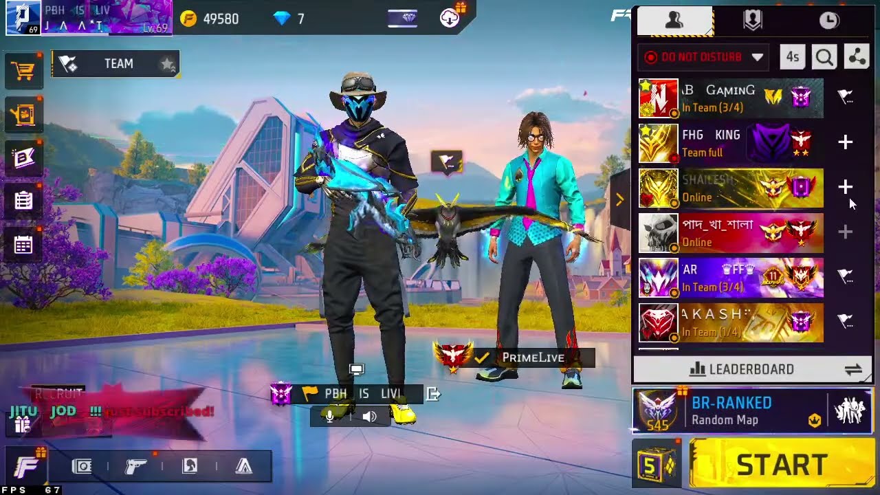 FREE FIRE LIVE V BADGE GUILD TESTING | GUILD TEST | YOUTUBER KA GUILD V ...