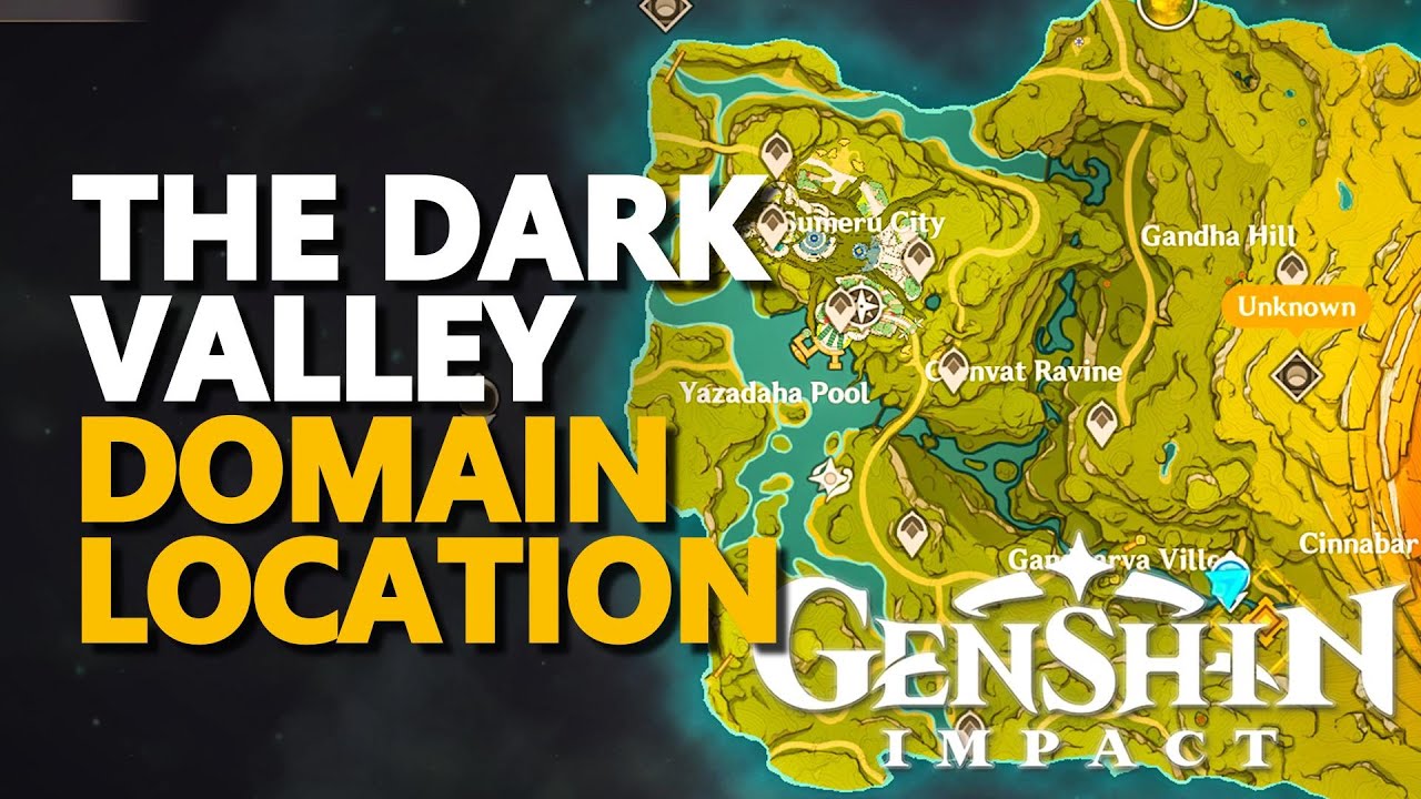 The Dark Valley Genshin Impact Domain Location - YouTube