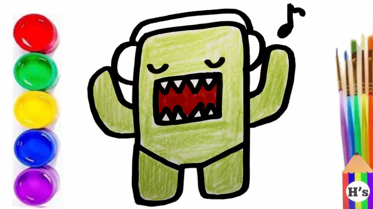 How To Draw and Color Cute Singing Monster | Bolalar uchun yoqimli qo ...