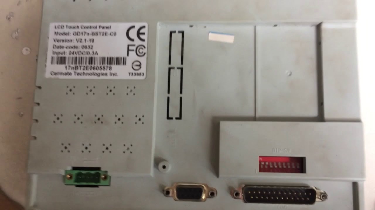 Download HMI cermate LCD Touch control panel GD17n-BST2E - YouTube