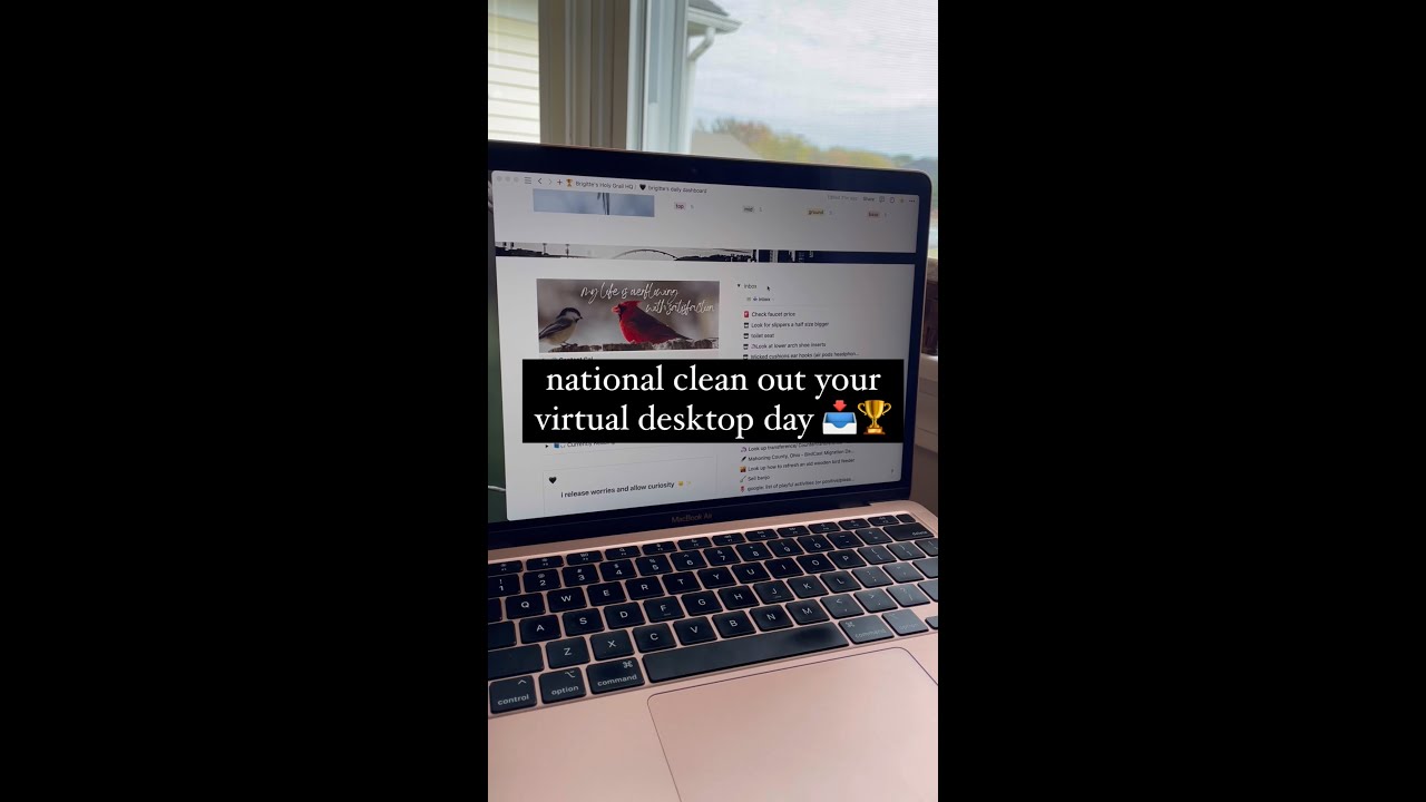 National Clean Out Your Virtual Desktop Day | tidying my Notion inbox ...