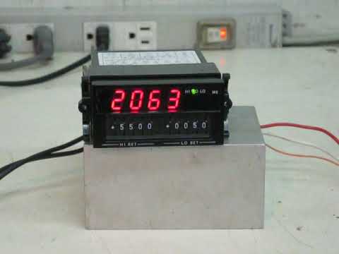 ASAHI AM-332-DV11 Digital scaling meter relay 動作確認 - YouTube