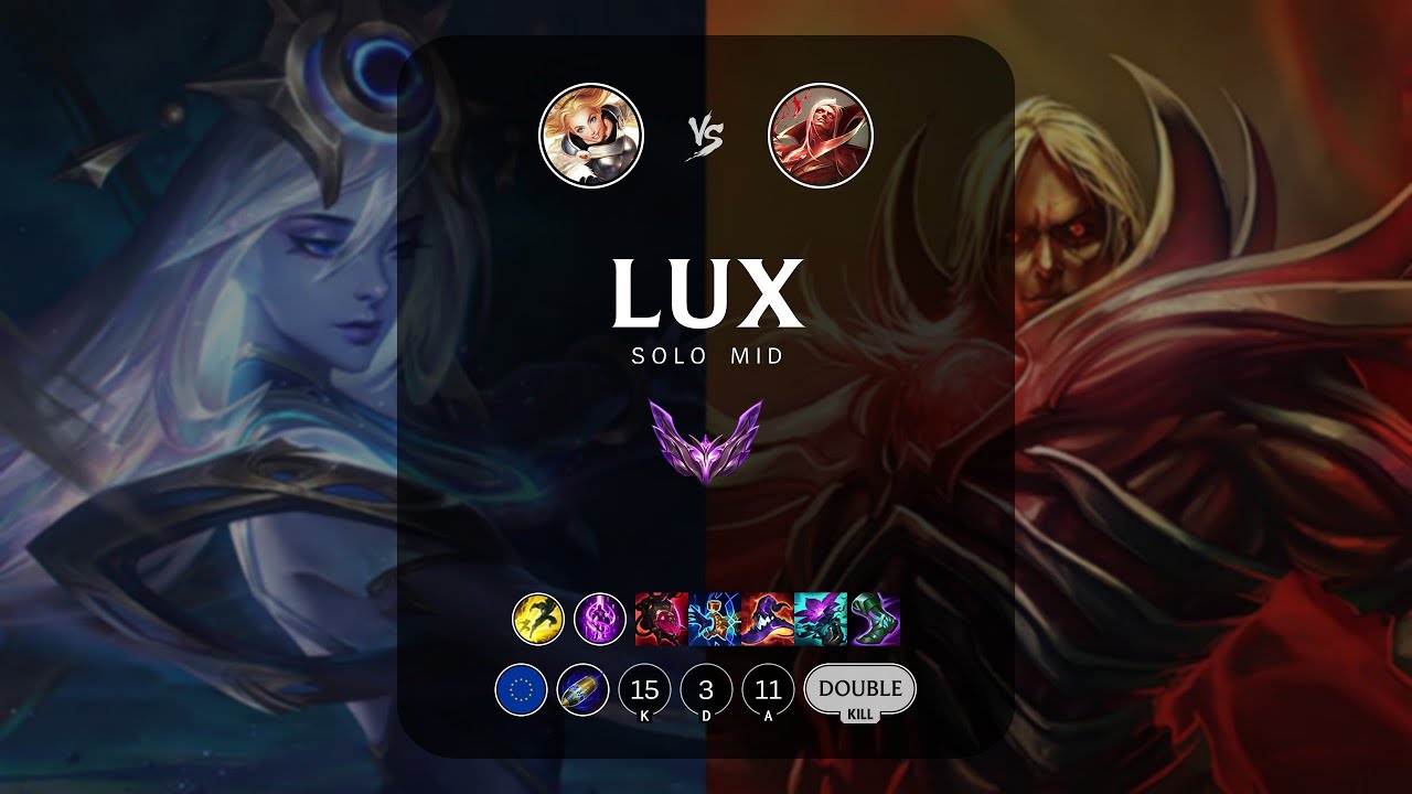 Lux Mid vs Vladimir - EUW Master Patch 14.8 - YouTube