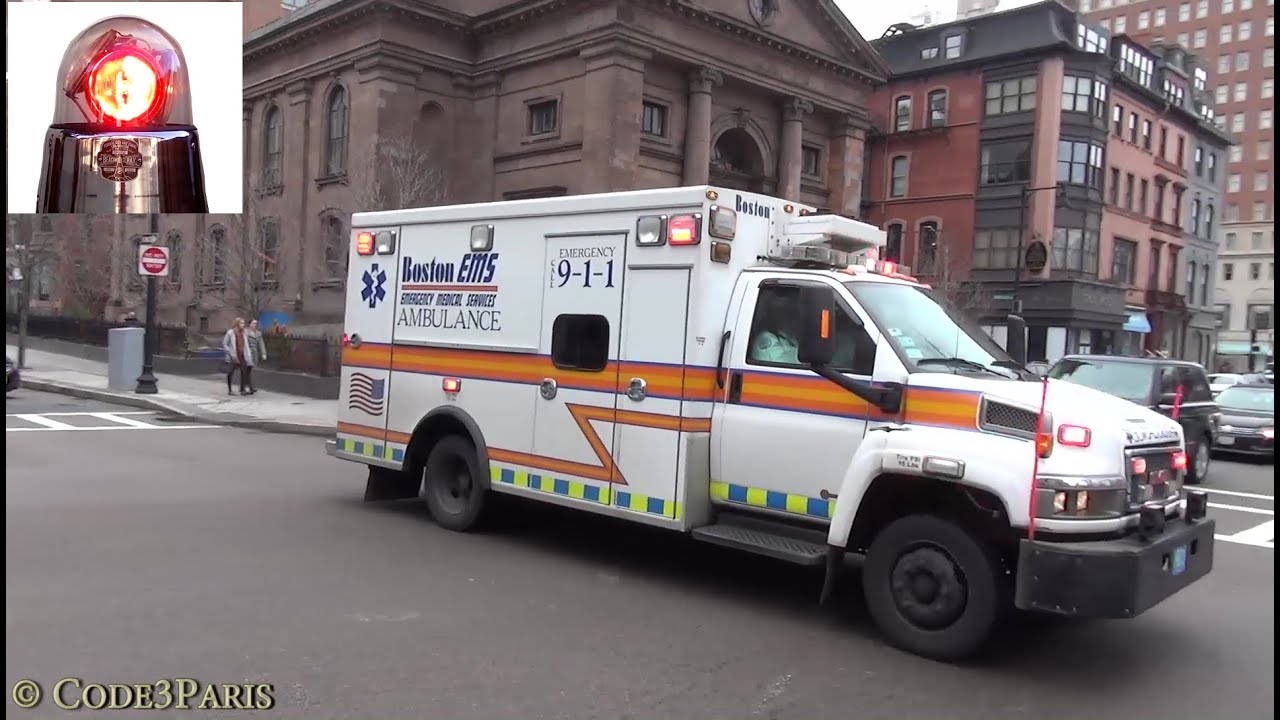 Boston EMS Ambulance Responding - YouTube