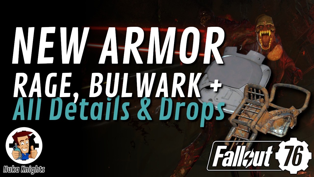 Fallout 76: New Unique Armor (Rage, Bulwark, Last Stand and more) - YouTube
