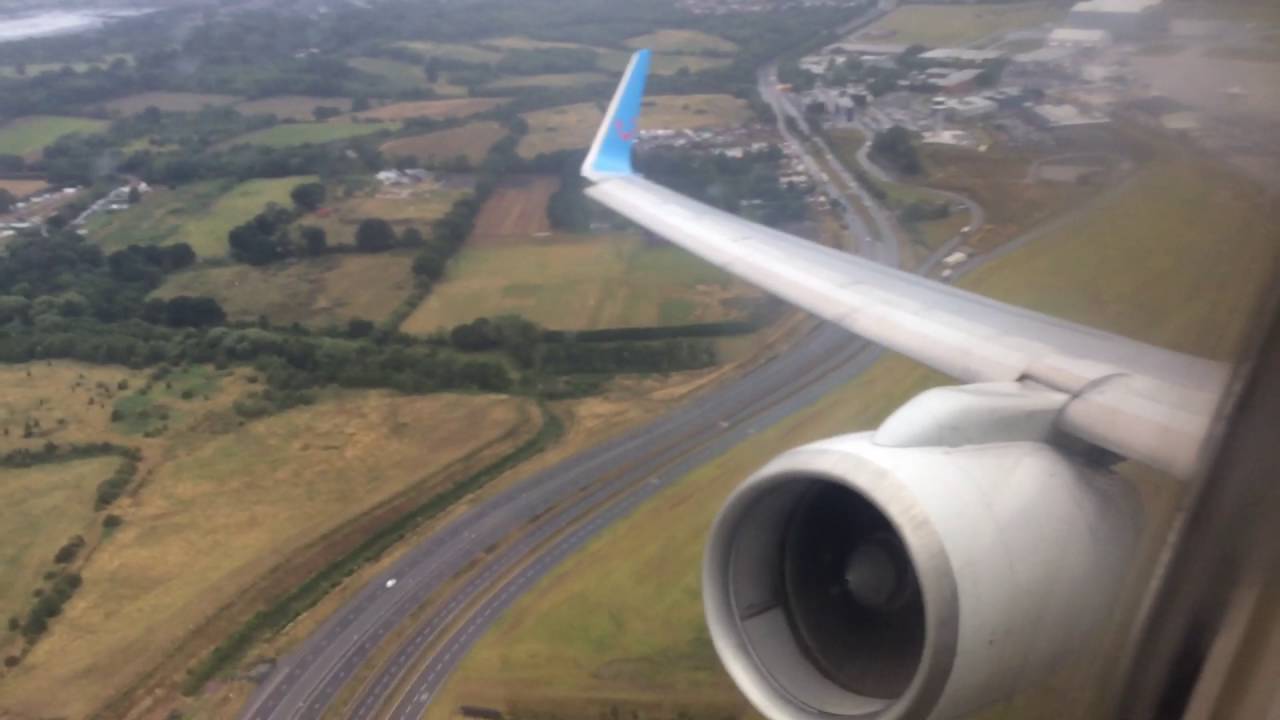 Thomson Airways 757 take off from Birmingham - YouTube