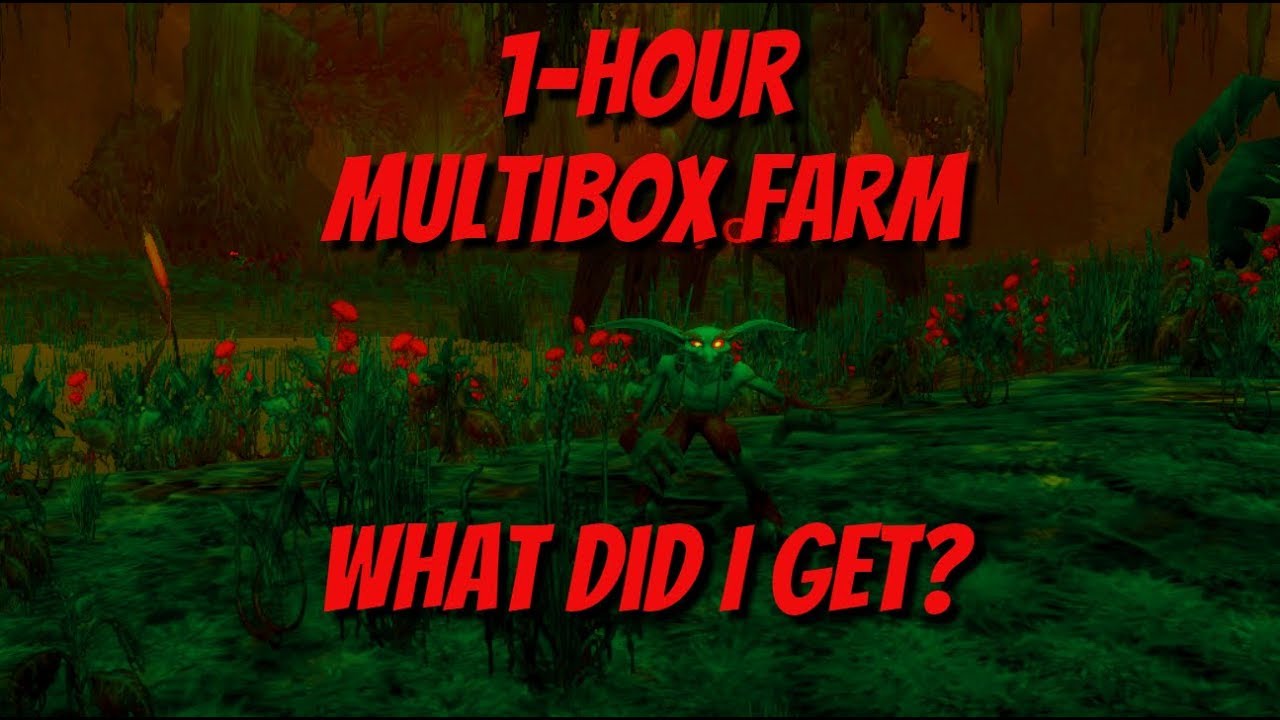 WOW Misty Grell Felcloth Multibox Farm - YouTube