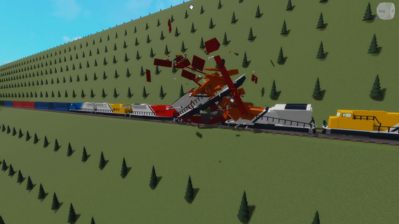 Roblox Train Crashes And Derailments - YouTube