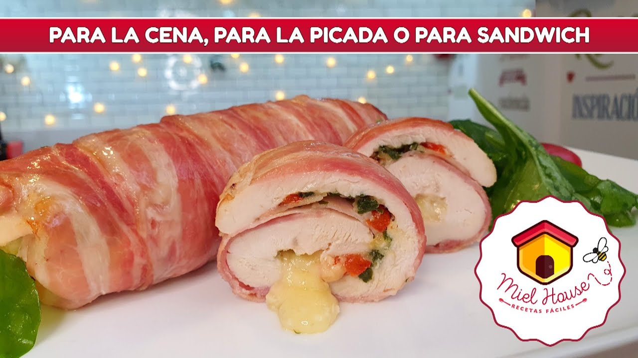Arrollado de pollo FACIL para comer frío o caliente PAMPLONA receta ...