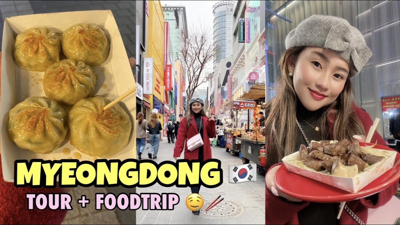 Korea Vlog 2023: Myeongdong Street Foods & Shopping | Eva Ronda - YouTube