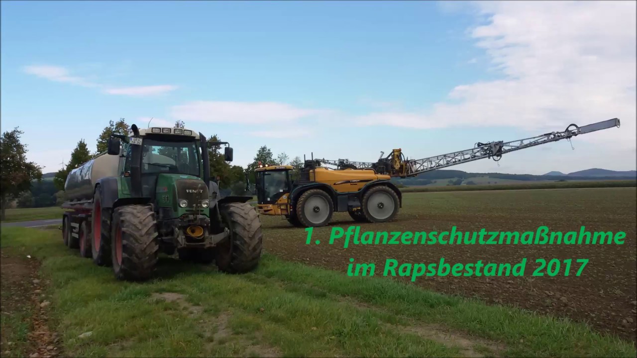 Challenger RoGator 645C im Raps und Fendt 2017 - YouTube