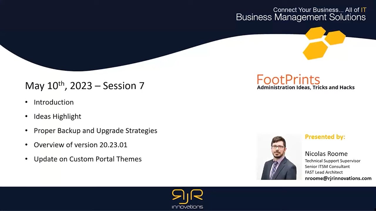 BMC FootPrints Administration Ideas, Tricks and Hacks - Session 7 - YouTube