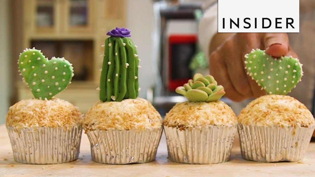 Bakery Makes Cactus and Succulent Cakes - YouTube