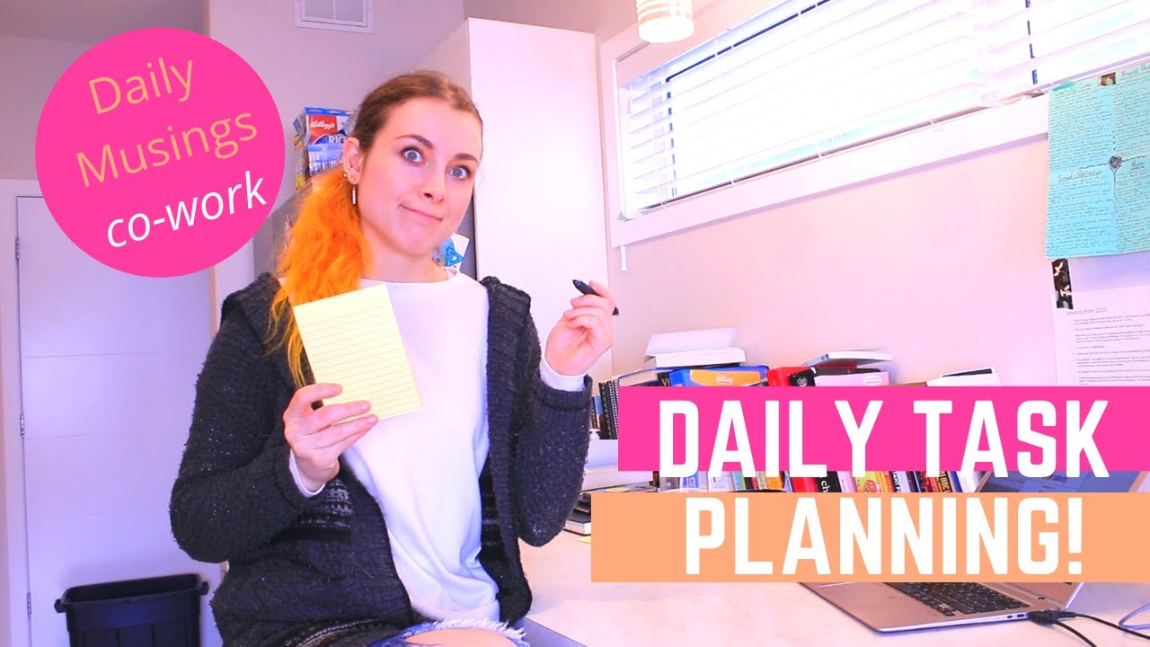 My simple daily task-planning routine! Daily Musings - YouTube