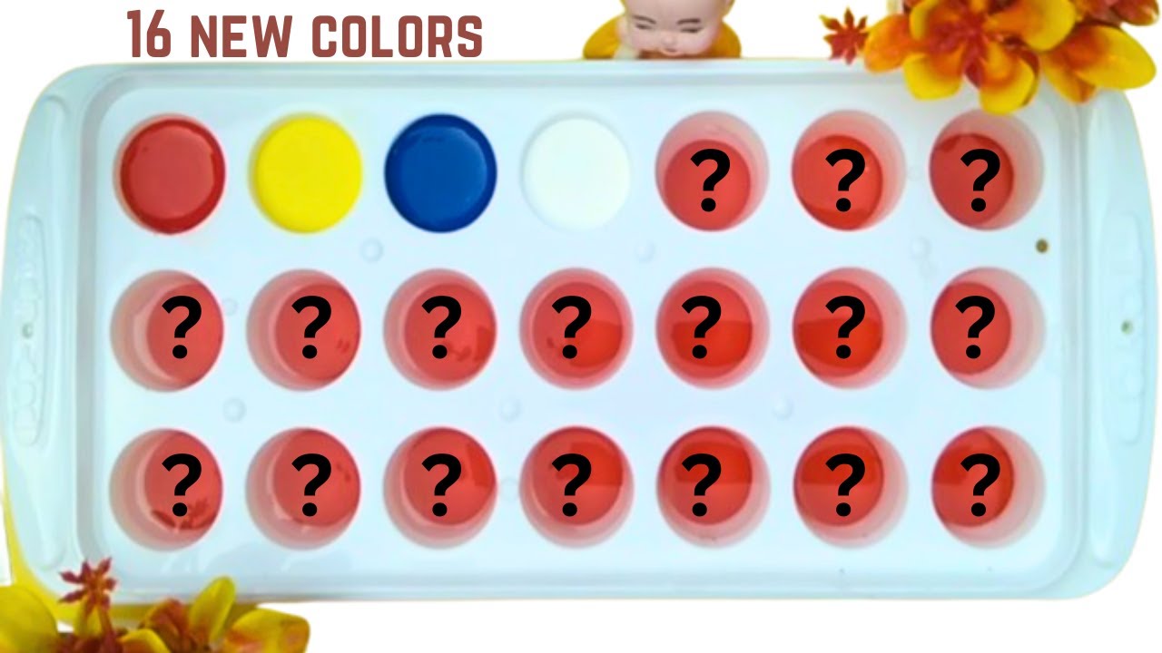 How to make 16 new colors from 3 colors | Artistic Shashi - YouTube