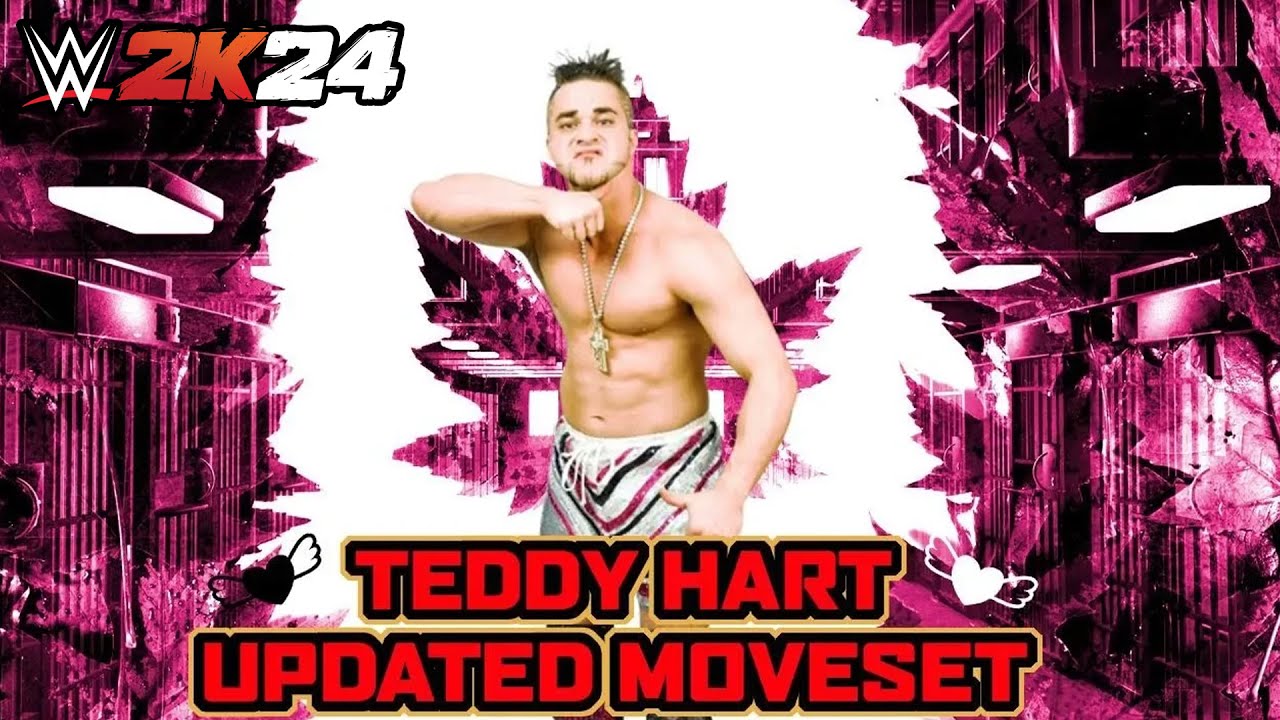 WWE 2K24 Teddy Hart Updated Moveset + Superstar Settings - YouTube