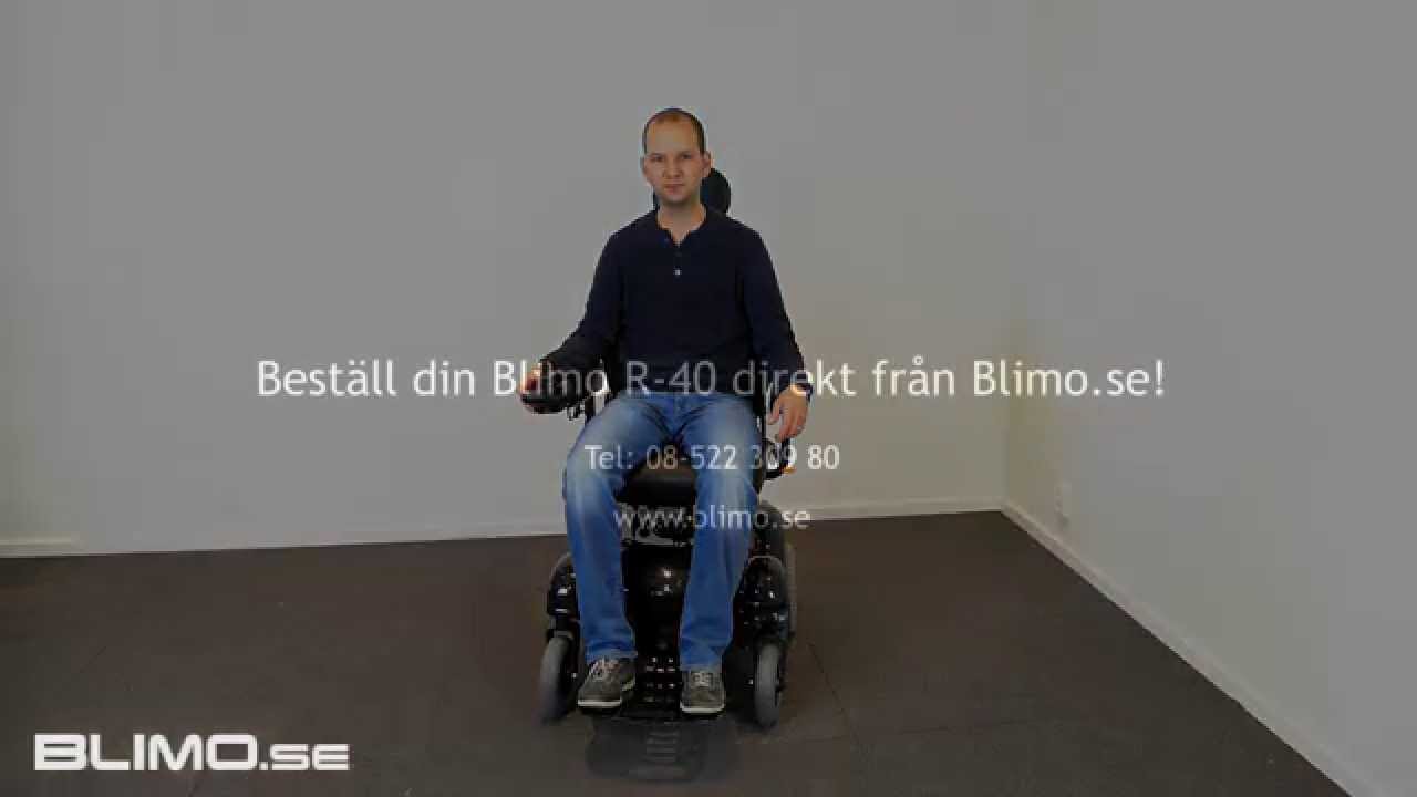 El-rullstol Blimo R40, demonstration - YouTube