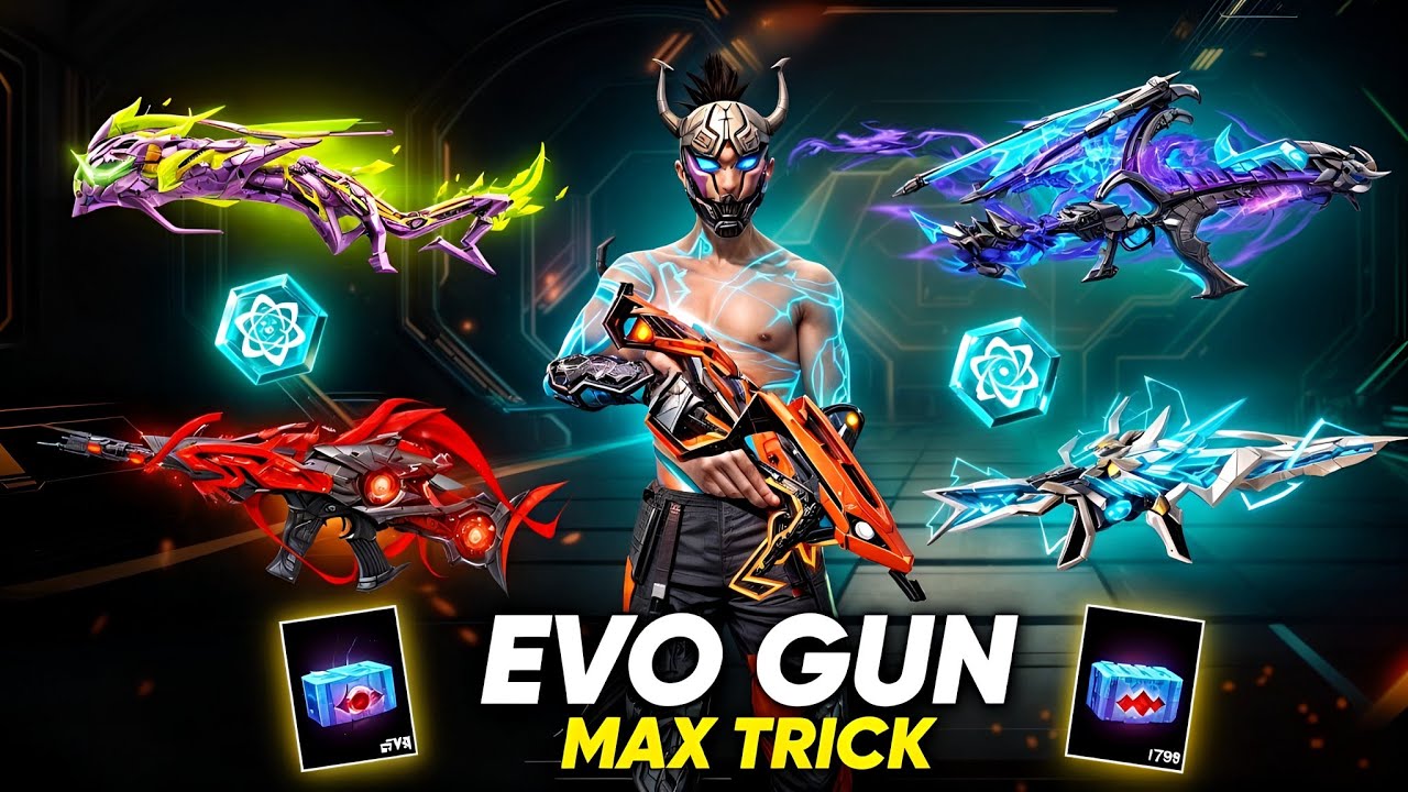 Evo Gun Max Trick🤯💥 l Free Fire Evo Gun Max Trick l Free Fire New Event ...