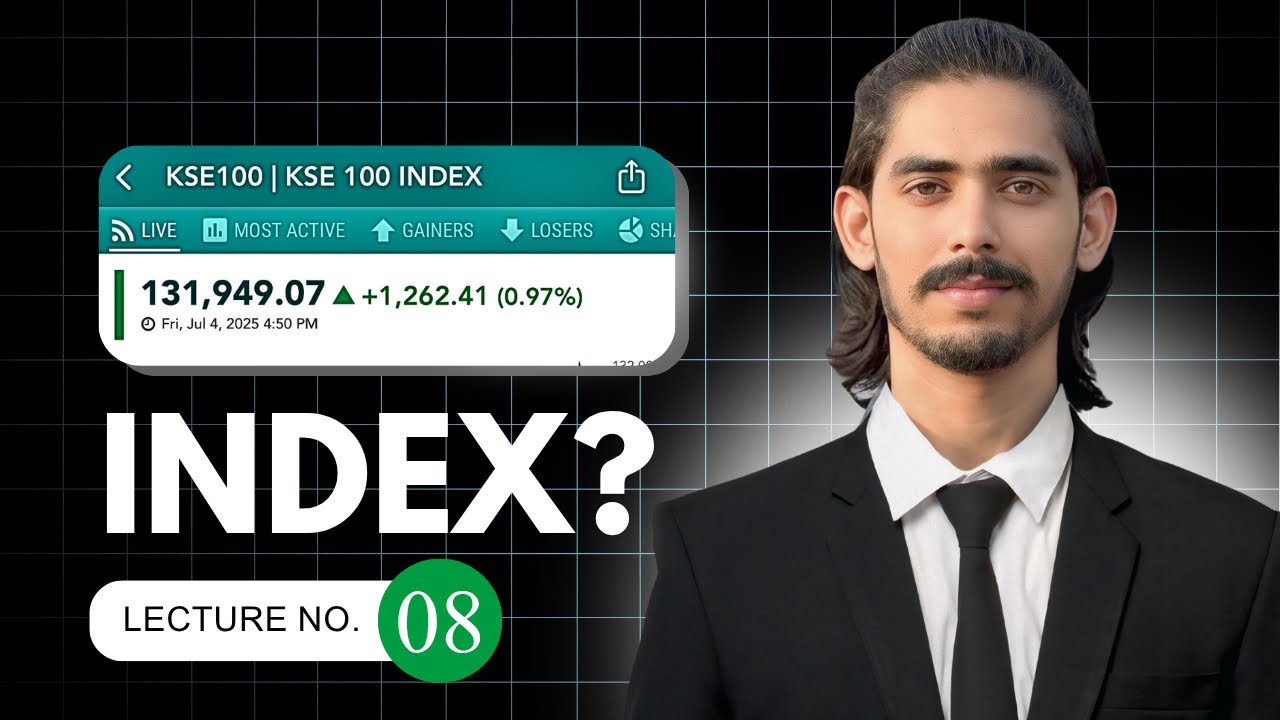 Stock Market Course: Pakistan Stock Market All Indices; KSE 100, KMI 30, KMI ALL (lecture 8 ...