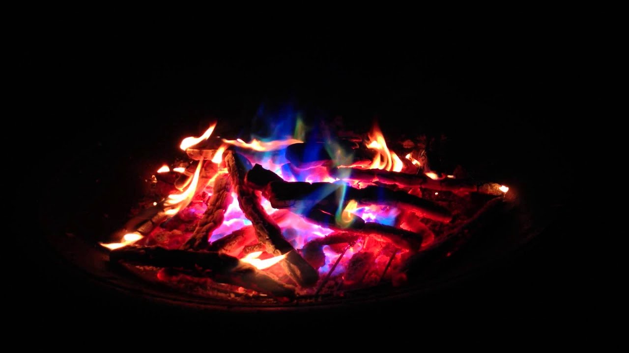 Cool Multi Coloured Fire - (June 11, 2013) - YouTube