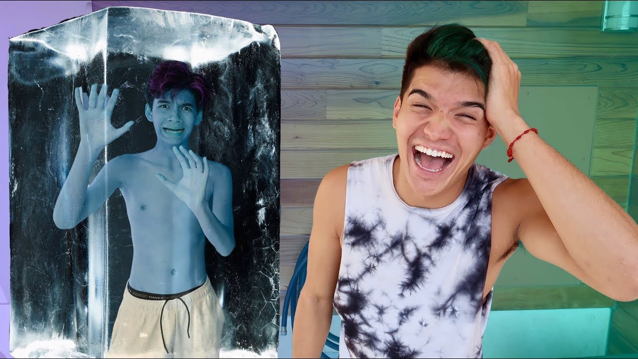 Turned My Little Bro into a HUMAN POPSICLE! - YouTube