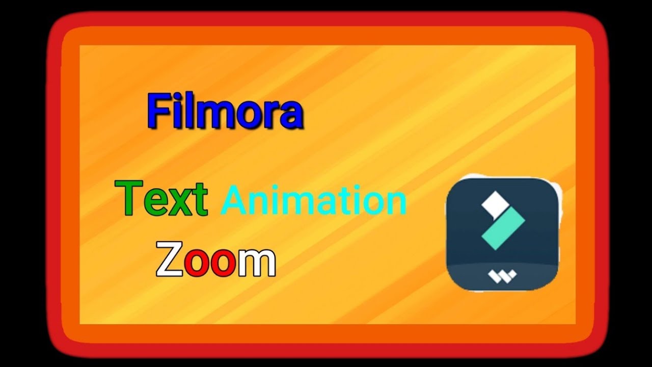 HOW TO MAKE TEXT ANIMATION WITH ZOOM IN FILMORA - YouTube