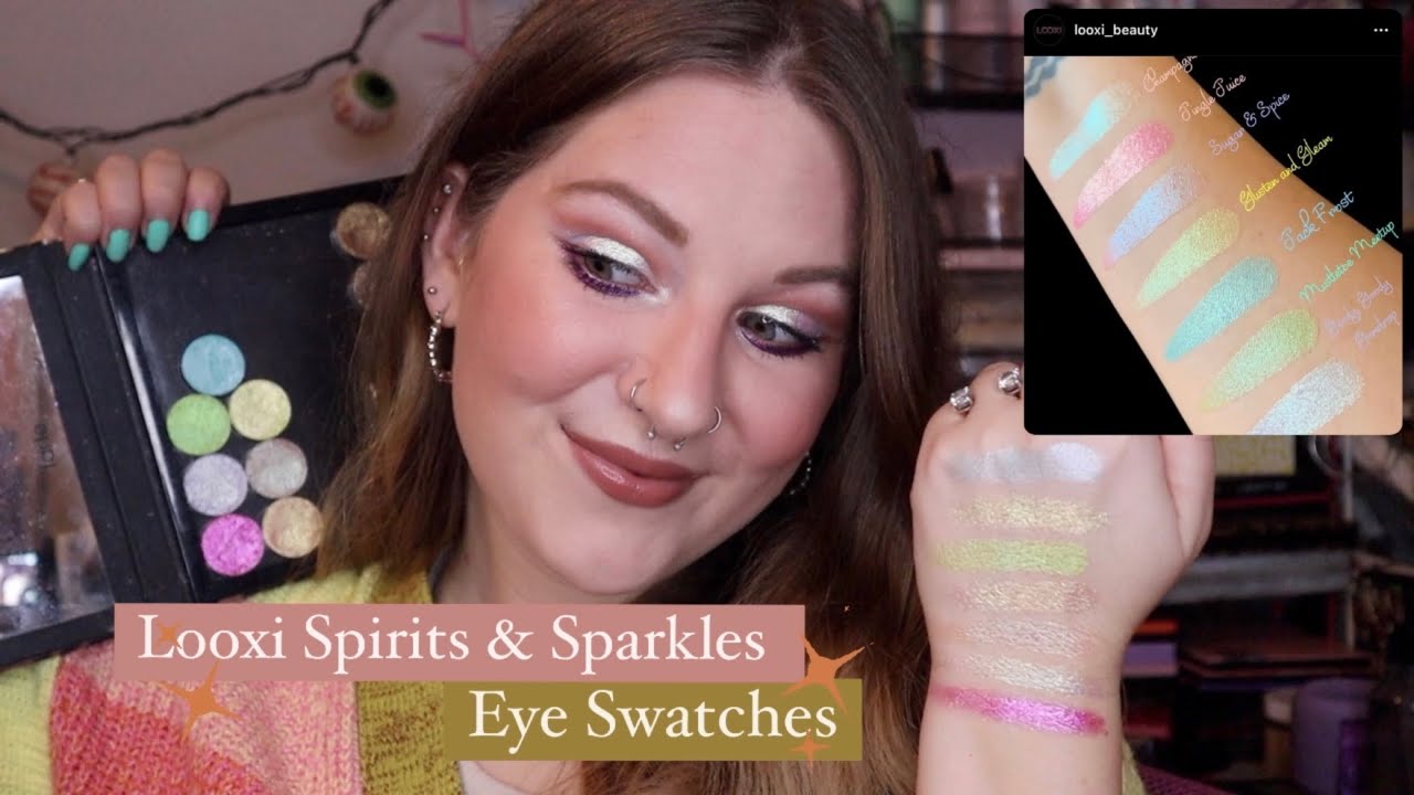 Eye Swatching Looxi Spirits & Sparkles Collection | hot vegan hannah - YouTube