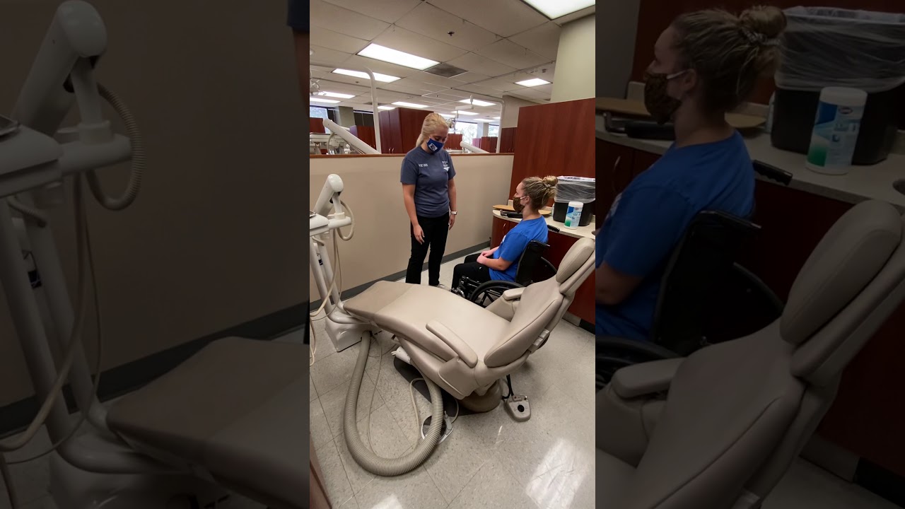 Pivot transfer to/from dental chair - YouTube