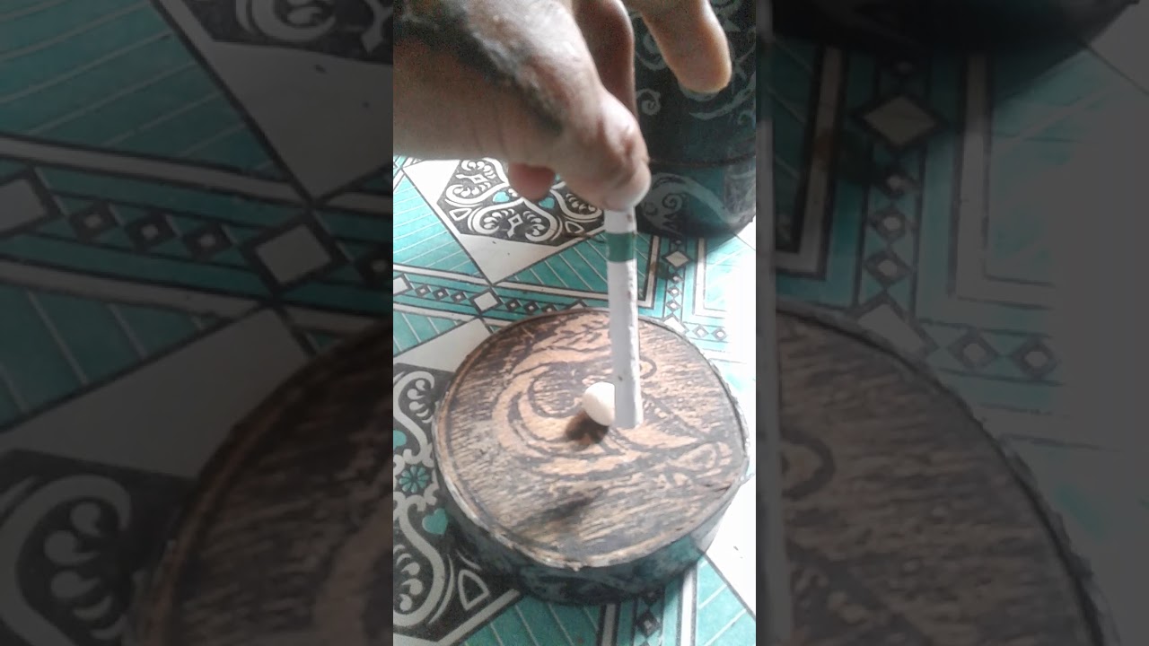 pengetesan mustika kelapa dengan media rokok. - YouTube