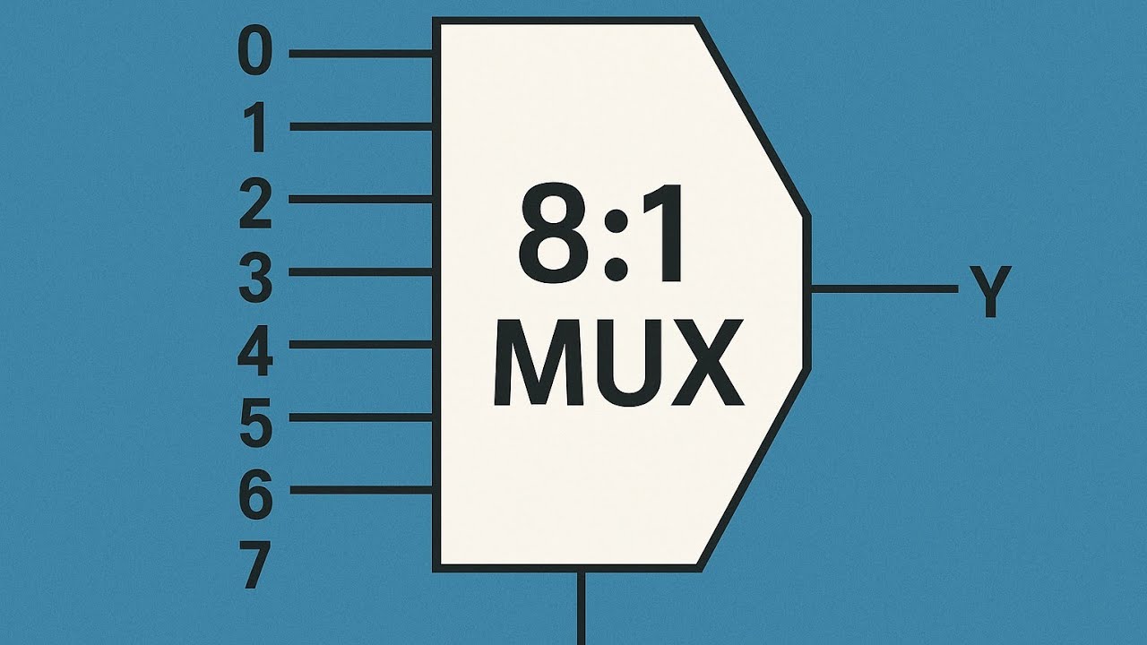 8:1 Multiplexer (MUX) Explained | Truth Table & Logic Diagram - YouTube