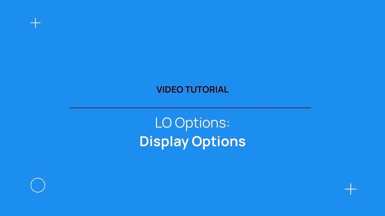 How to use Display LO Options in Avallain Author - YouTube