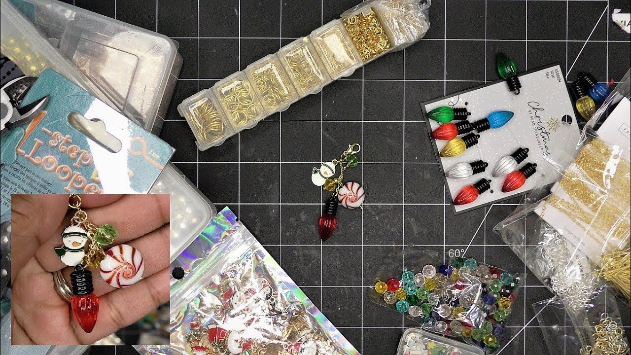 How to Make a Basic Beaded Dangle Using Beadsmith 1-Step Loopers! Just ...