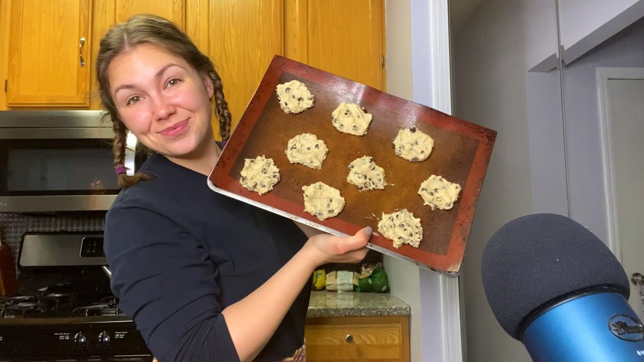 ASMR- BAKING WITH BROOKE🍪 (soft spoken, relaxed, best cookies EVER ...
