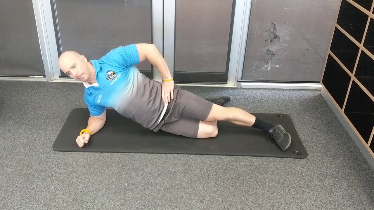 Side Plank (Bottom Knee Bent) - YouTube