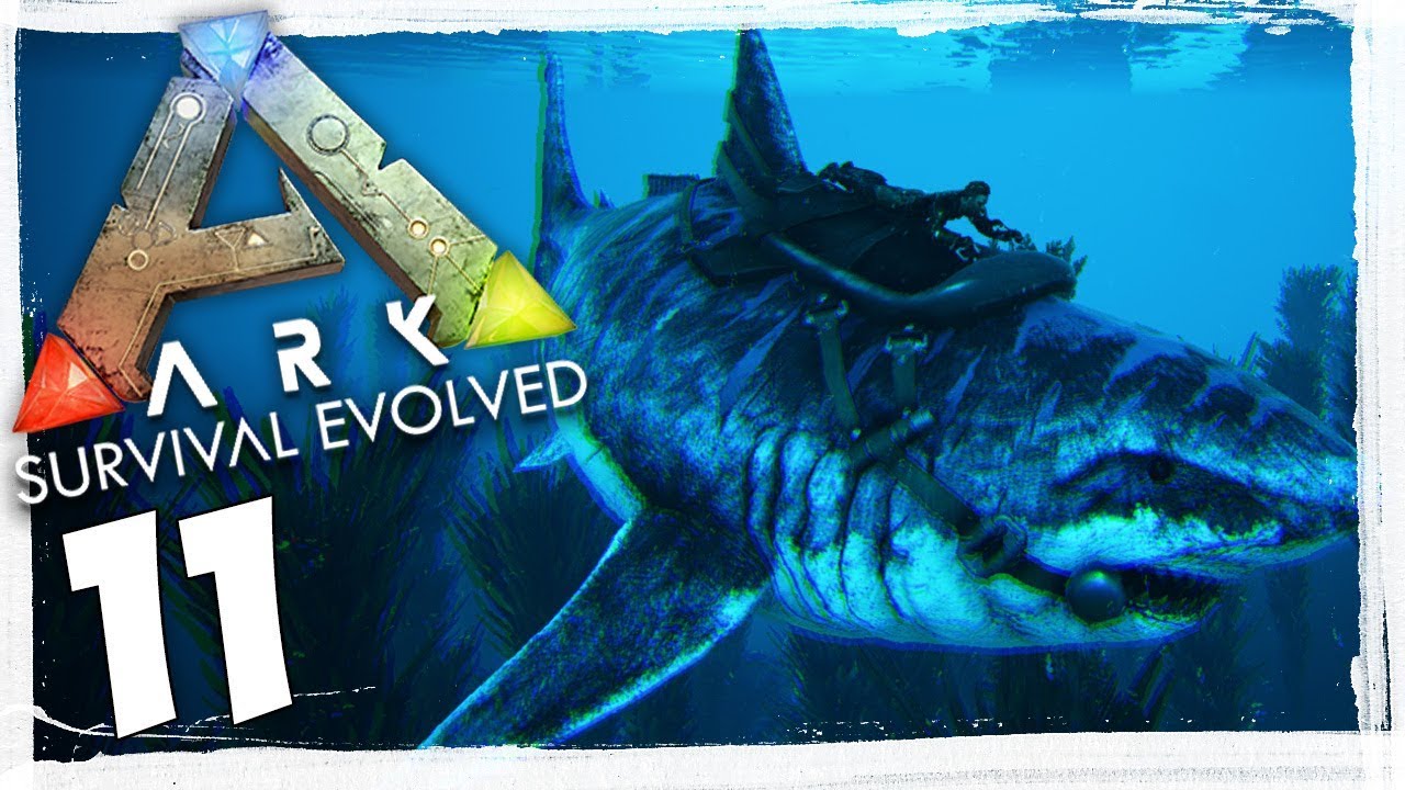 MEGA SHARK! Megolodon Taming! - Ep 11 - Ark Vanilla Ragnarok - YouTube