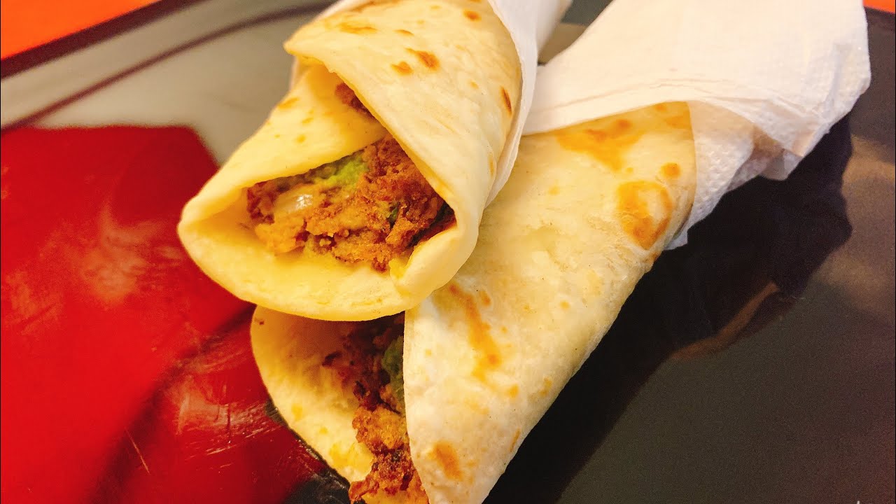 How to make veg kebab roll - YouTube