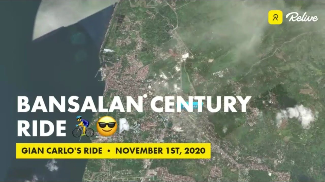 Relive 3D Map – century bike ride to Bansalan, DavSur - YouTube