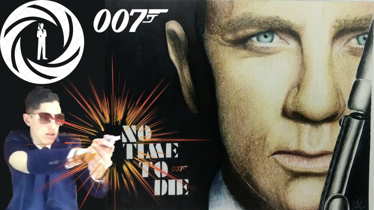 Dibujo de JAMES BOND 007 No time to die/ (Daniel Craig)/ Como dibujarlo ...