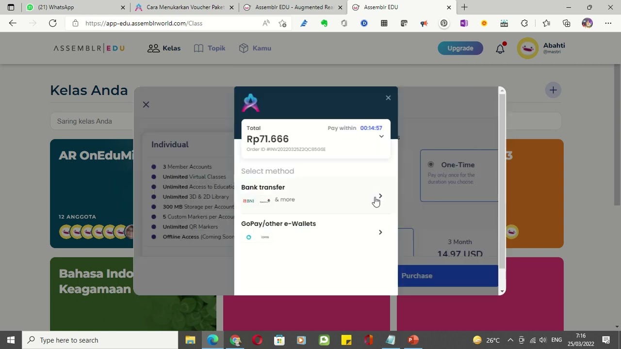 CARA BERLANGGANAN/MEMBELI AKUN PREMIUM ASSEMBLR EDU - YouTube
