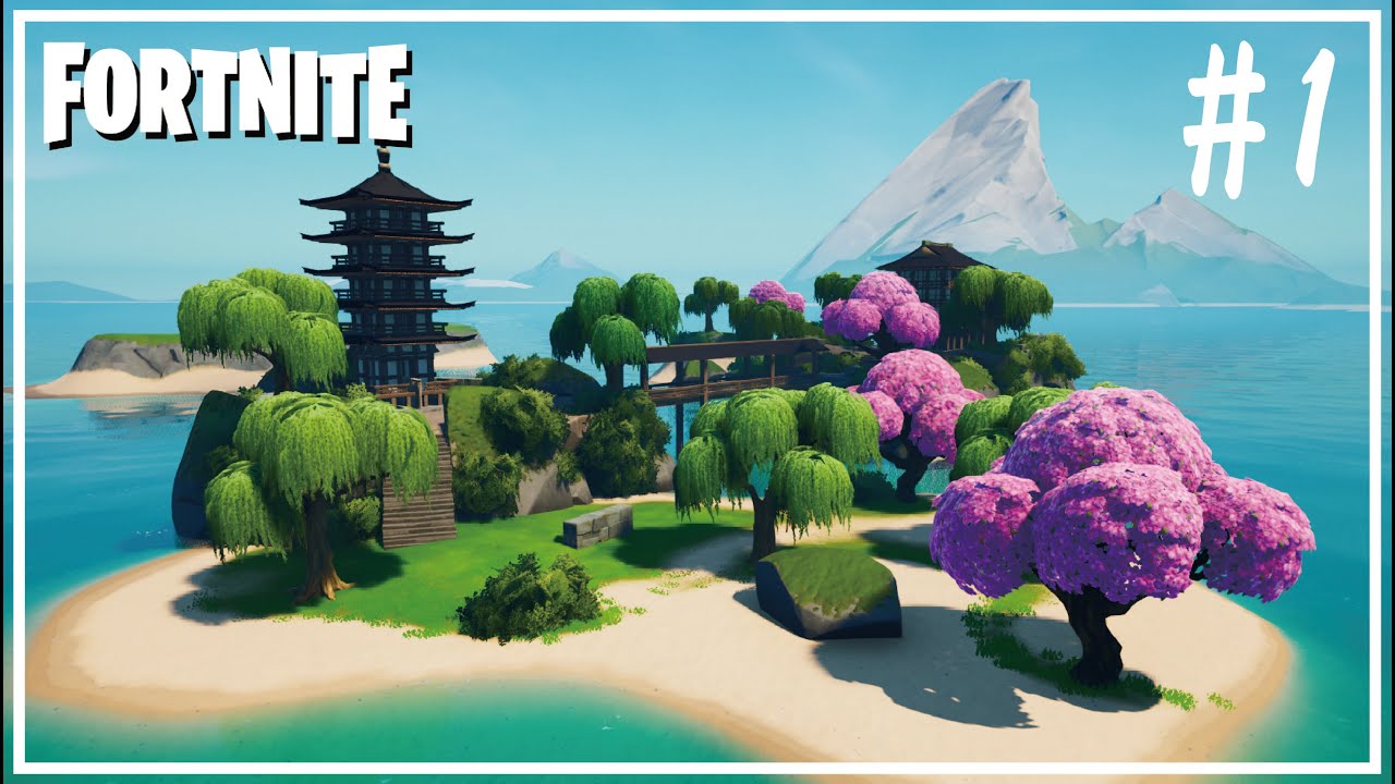 How to build a Japanese Temple #1【Timelapse】- Fortnite Creative - - YouTube