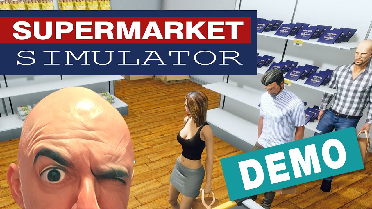 Leere REGALE und Arschgeweih an der KASSE - Supermarket Simulator DEMO ...