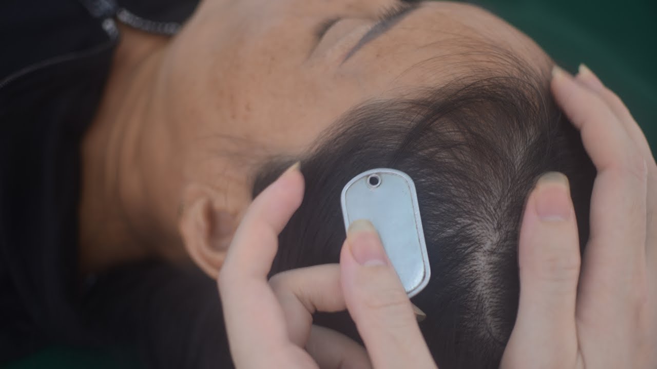 ASMR Scalp Scratch With Tools, Sounds Of Scratching On Real Person For ...